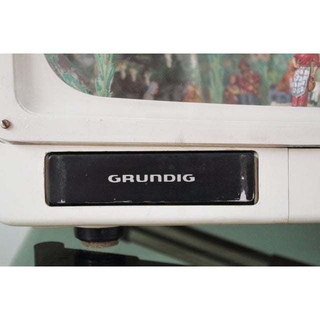Grundig Television with Luminous Artisan Nativity Scene, 1950s | Chairish