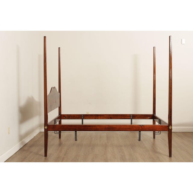 1980s Stephen Von Hohen Shaker Style Pine Queen Poster Bed | Chairish