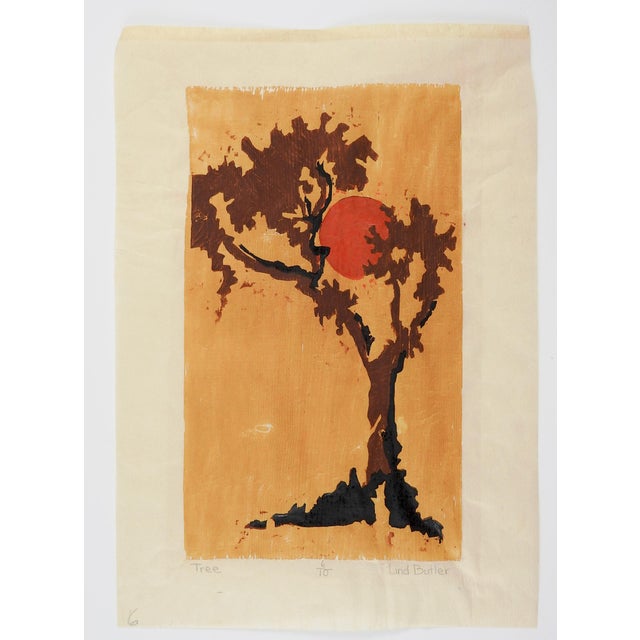 Tree Block Print by Lind Butler | Chairish