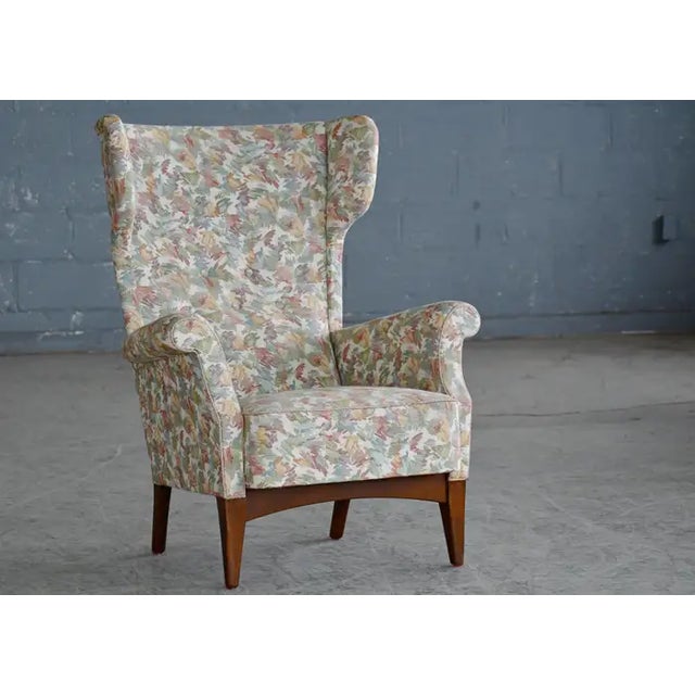 Fritz Hansen 1950s Wingback Chair Model 8023 in Teak Danish Midcentury ...