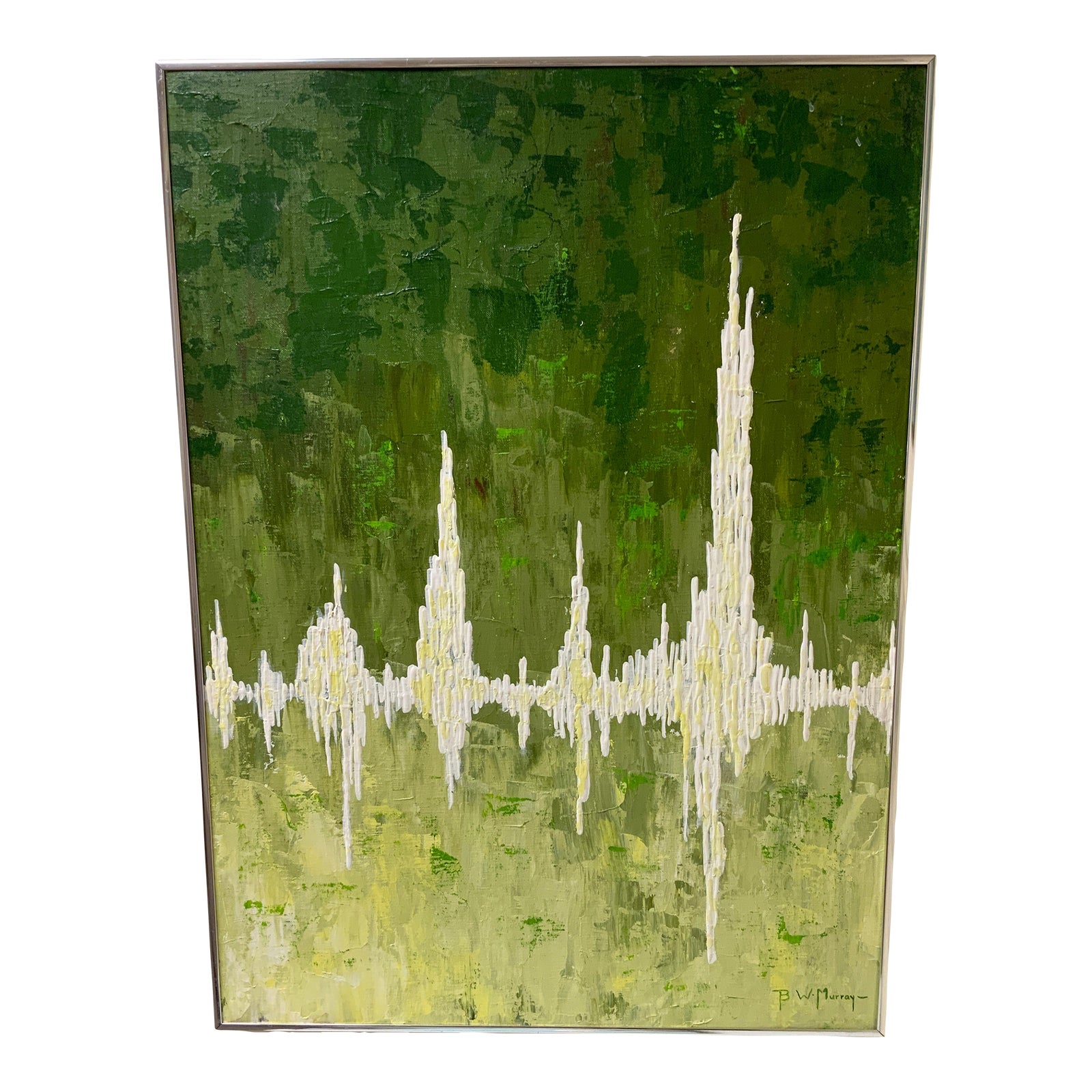 Late 20th Century B. Murray Abstract Titled Earthquake Shock Waves ...