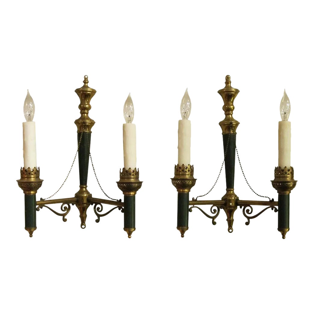 Empire or Regency Style Sconces - a Pair | Chairish