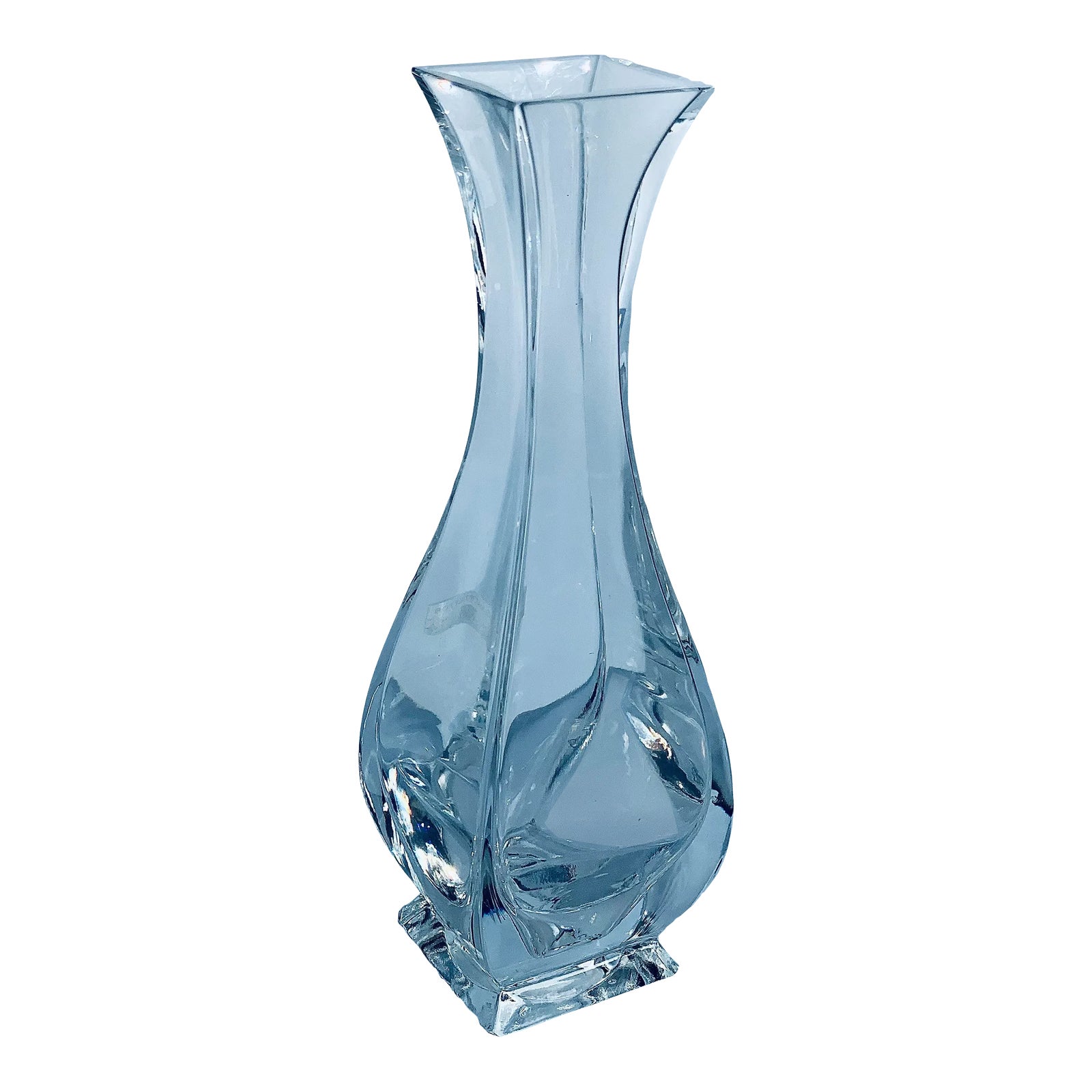 Crystal Vase Made in Italy for Gump's, Original Box, in the Style of ...