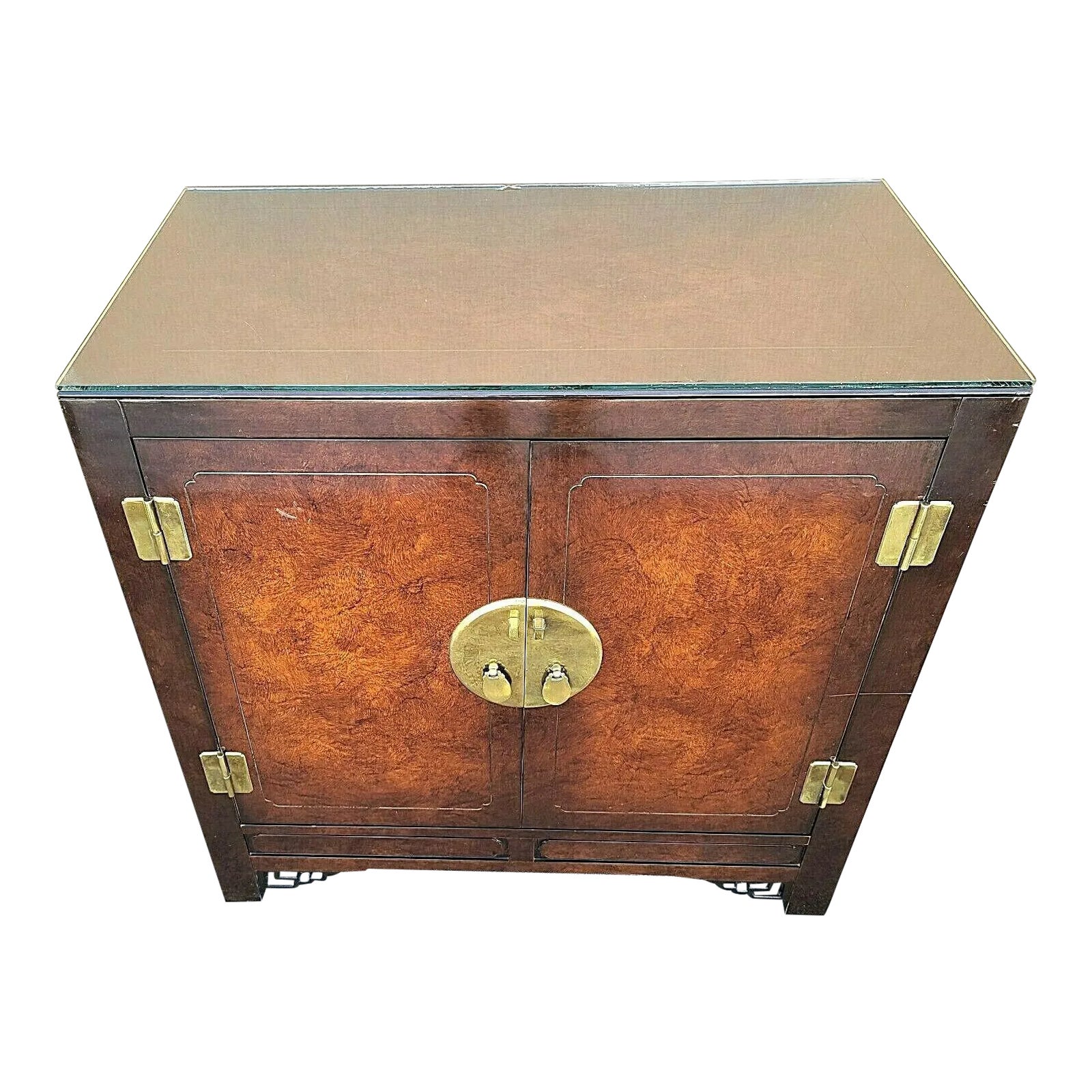 Mandarin Lacquered Asian Chinoiserie Buffet Sideboard Dry Bar by White ...