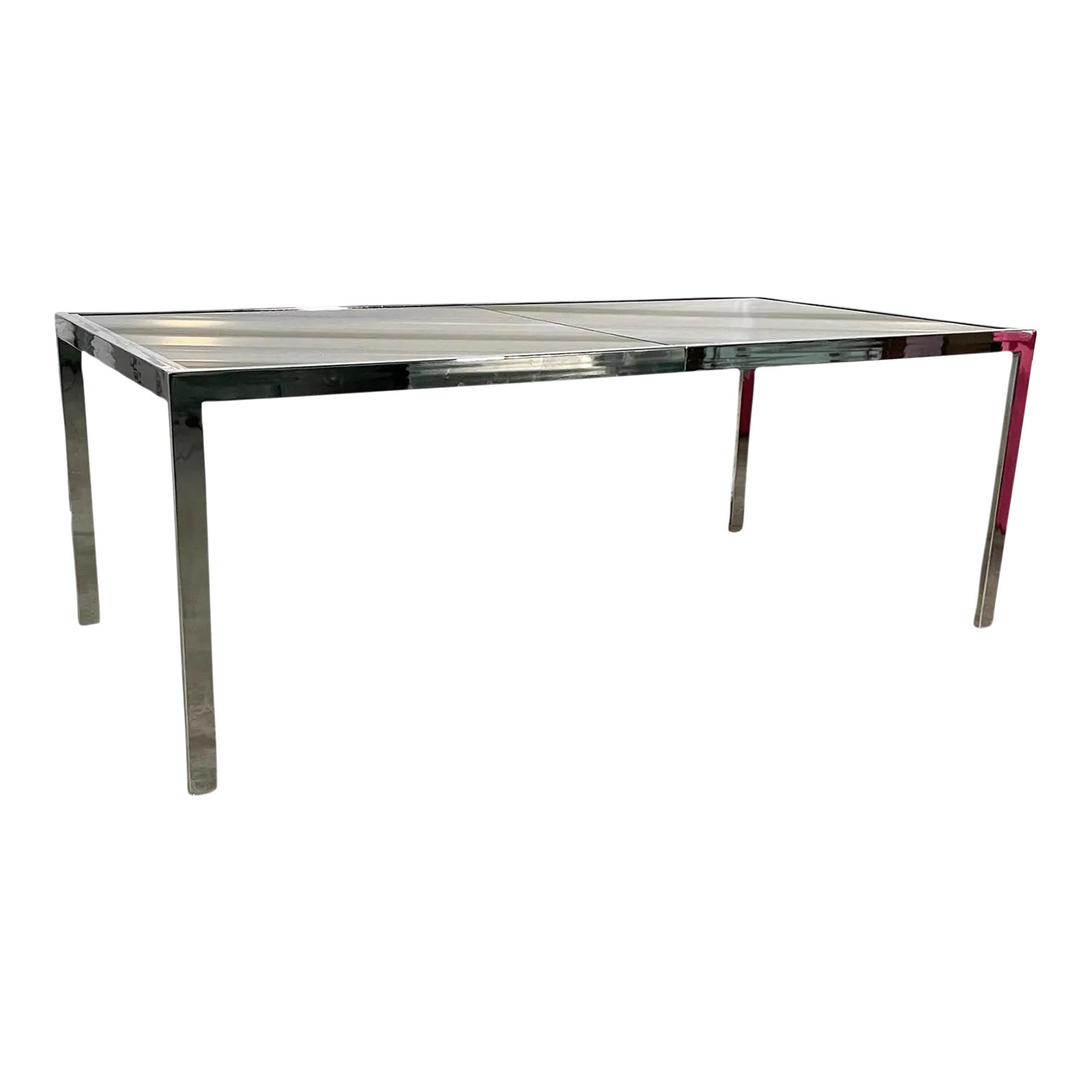 Dia Chrome Dining Table in the Manner of Milo Baughman | Chairish