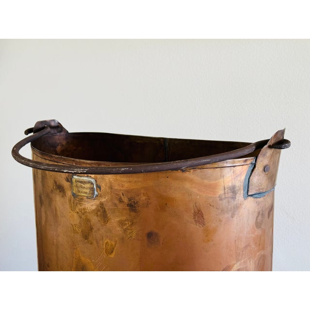 20th Century French Copper Pail | Chairish