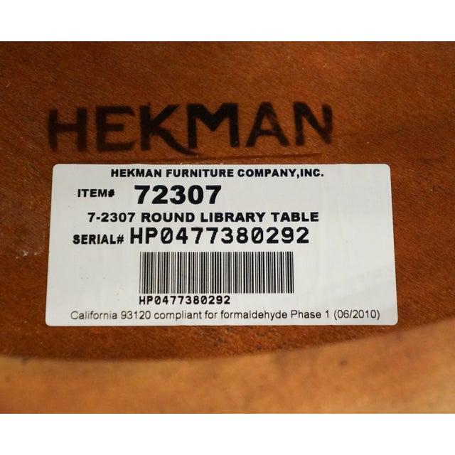 Hekman Furniture Contemporary Modern Two Toned 30" Round Accent Library ...