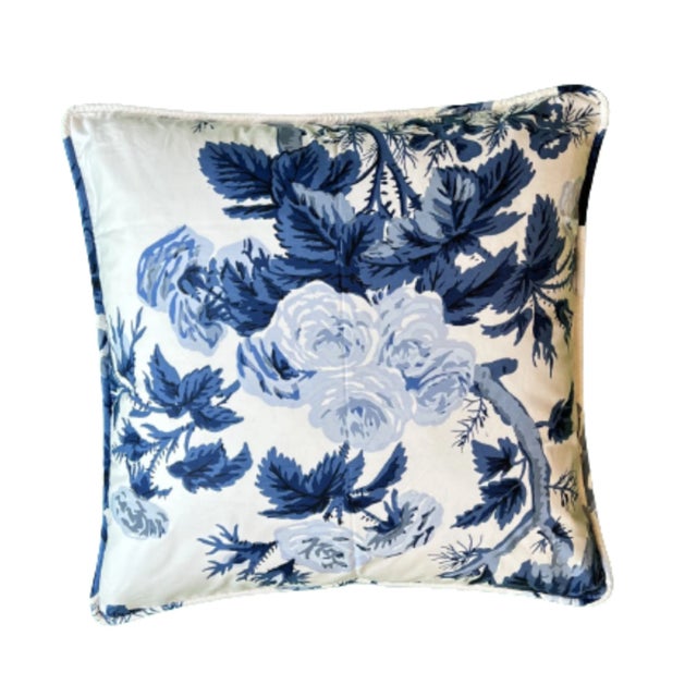 Pyne Hollyhock Iconic Print Square Decorative Pillow With Down Feather ...