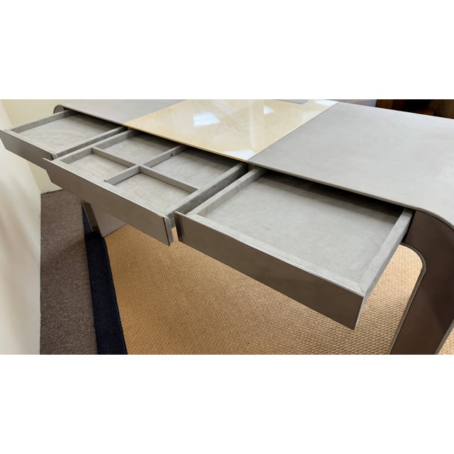 Visionnaire Modern Waterfall Wright Writing Desk | Chairish