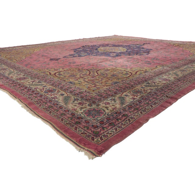 Antique Pink Turkish Sparta Rug - 13'00 X 15'00 | Chairish