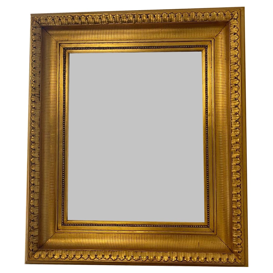 Biedermeier Gold-Plated Mirror | Chairish