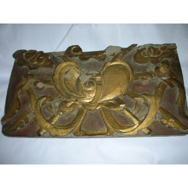 Vintage Deco Wood Carving Architectural - A Pair | Chairish