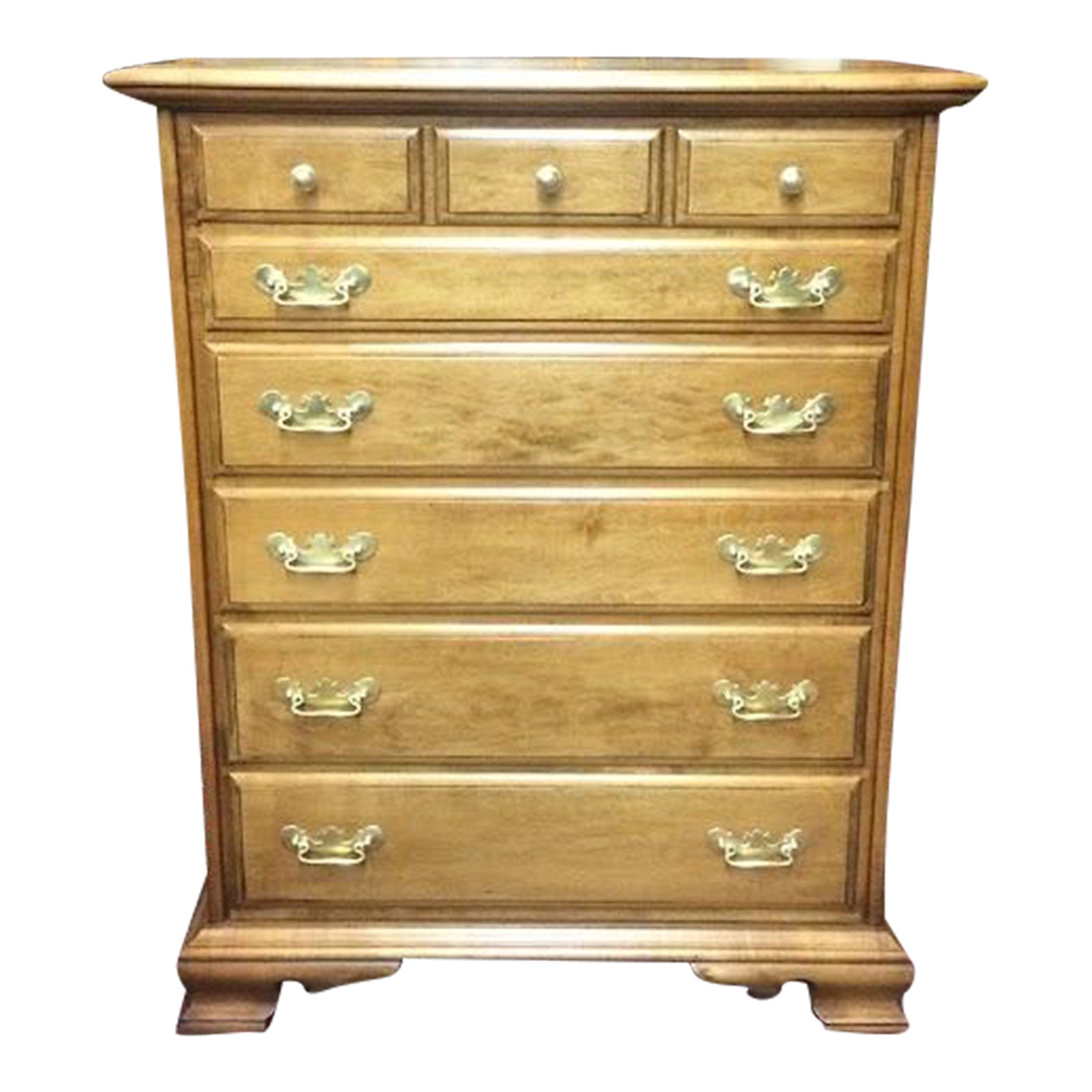 Vintage Tall Chest, Chest of Drawers Maple, Conant Ball | Chairish
