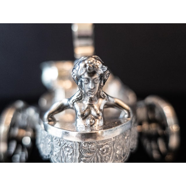 Mid 19th Century Meriden Victorian Silver Plate Egg Cup Condiment ...