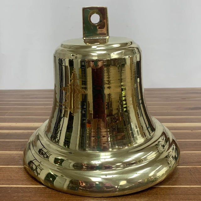Vintage Brass Blank Ships Bell | Chairish