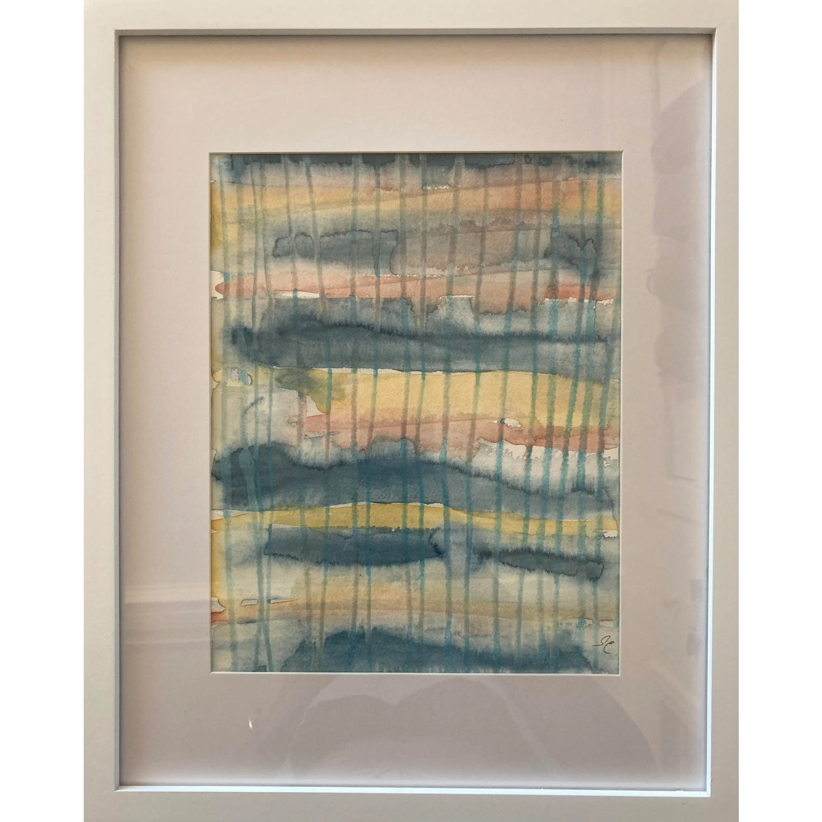 "Salton Sea Study 2" Original Contemporary Watercolor Abstract Painting ...