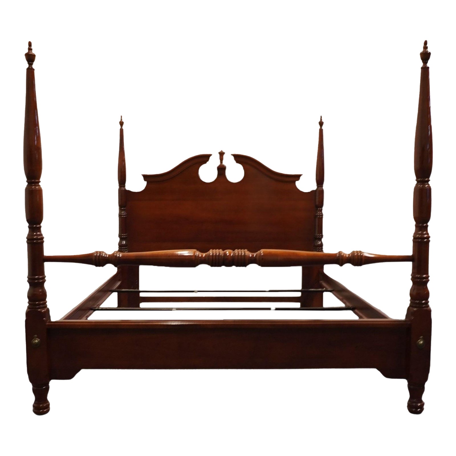 Bassett Furniture Solid Cherry Traditional Style Queen Size Four Poster ...