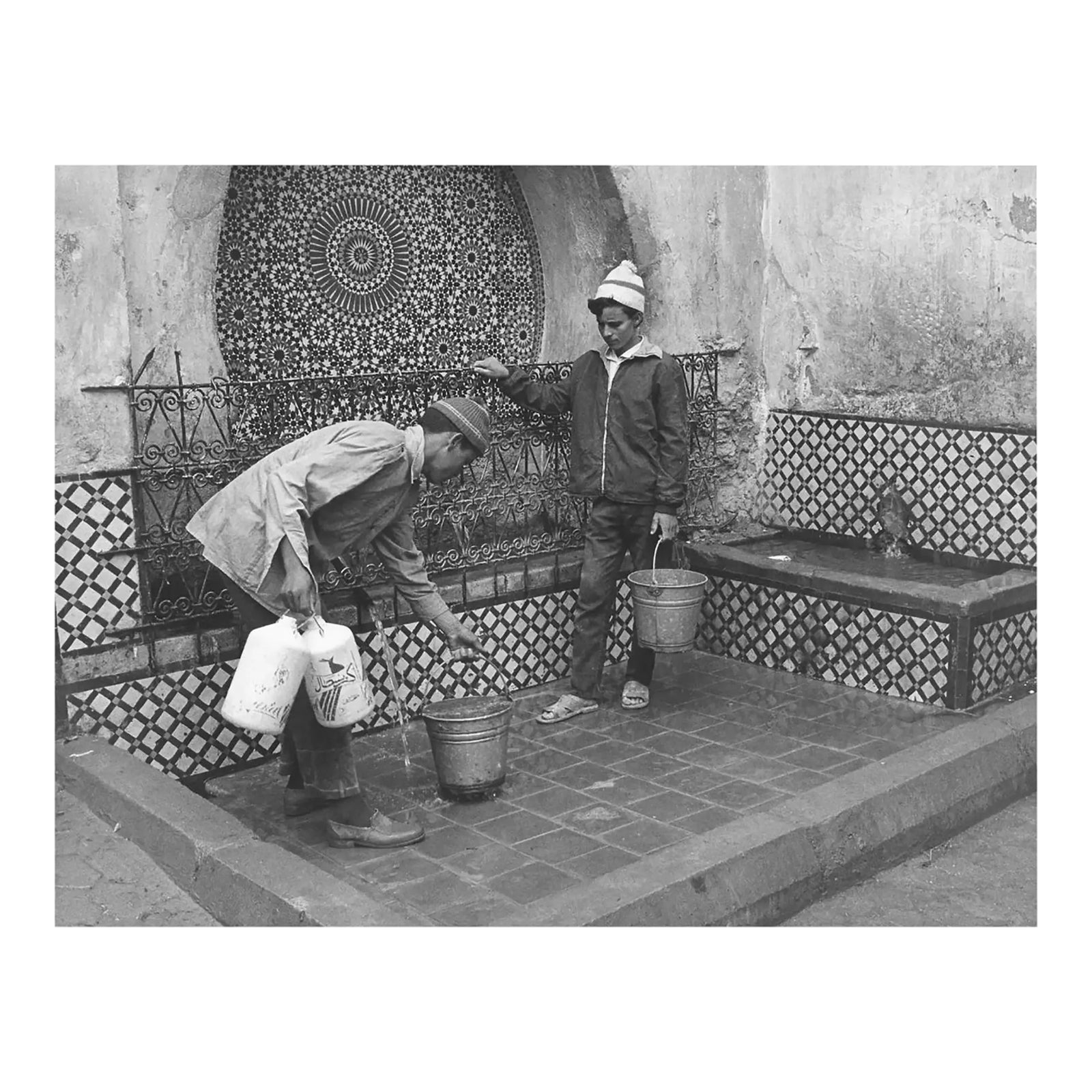 1976 Fez Morocco Water Gathers Photograph by Don Ware | Chairish