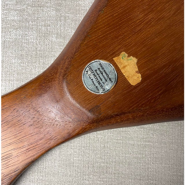 Vintage Fish-Shape Mahogany Serving Tray by Fritz Mevs Factory Haiti ...