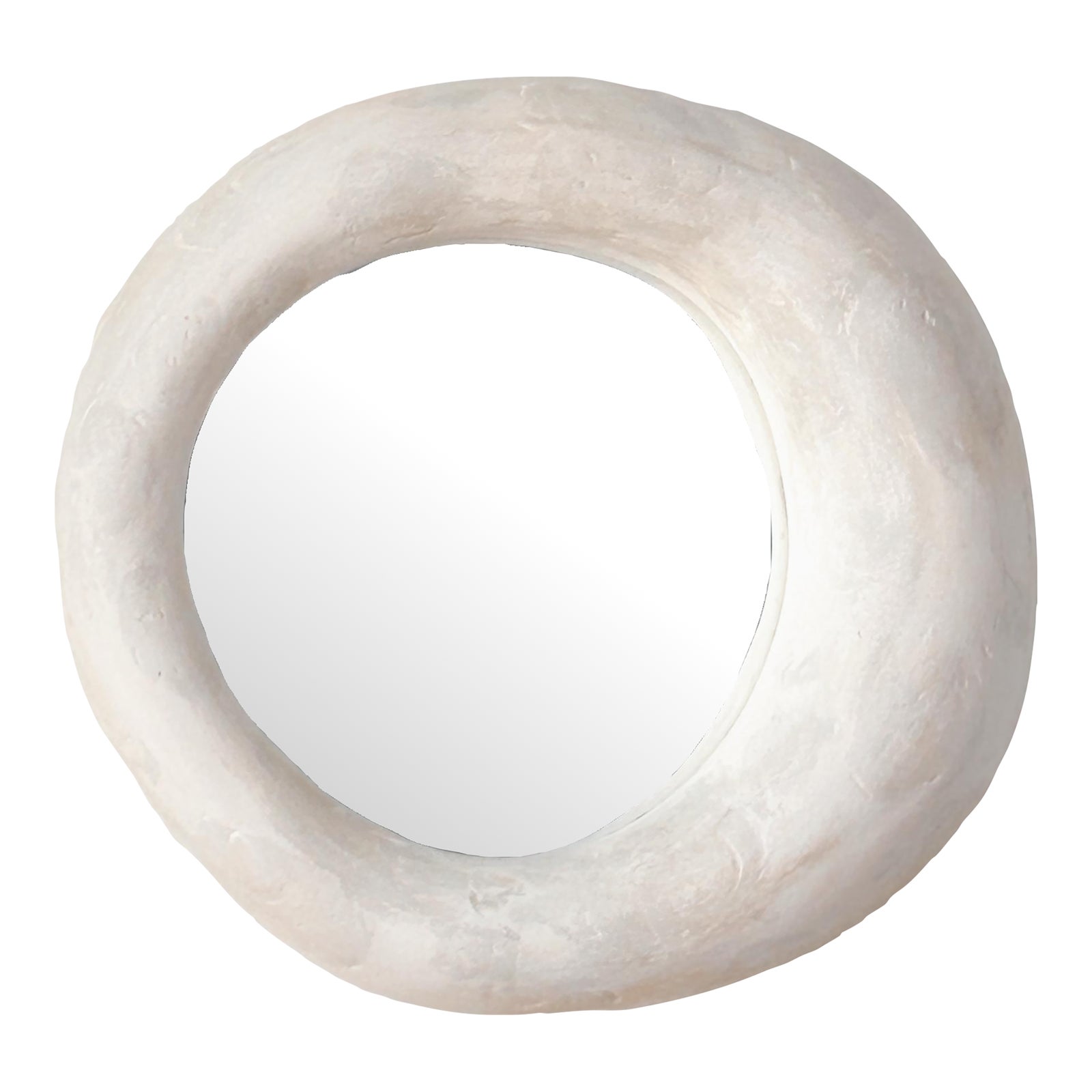 Plaster Moon Mirror | Chairish