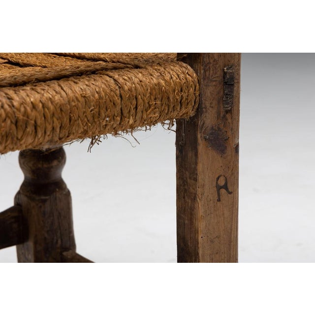 Rustic Straw Dining Chair, Spain, 19th Century | Chairish
