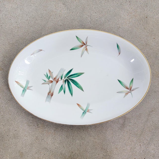 1960s Noritake Bamboo Canton 22k Gold Platter | Chairish