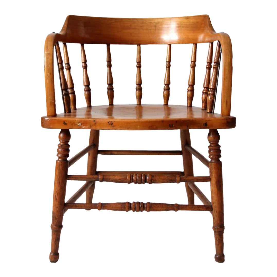 Antique Captain's Chiar | Chairish