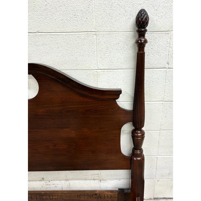 Vintage Kincaid Full or Queen Convertible Pinecone Finial Pediment ...