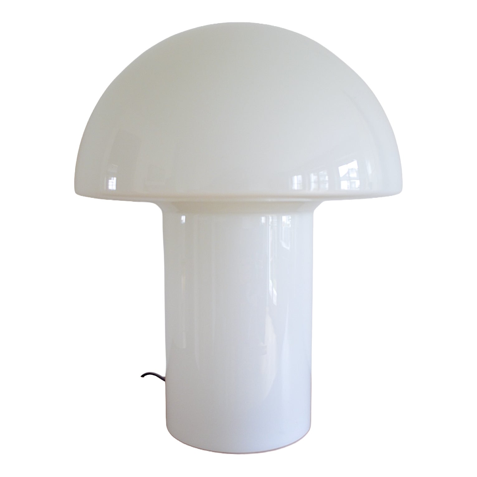 Lido Mushroom Lamp in Opaline Glass from Peill & Putzler, 1970s | Chairish