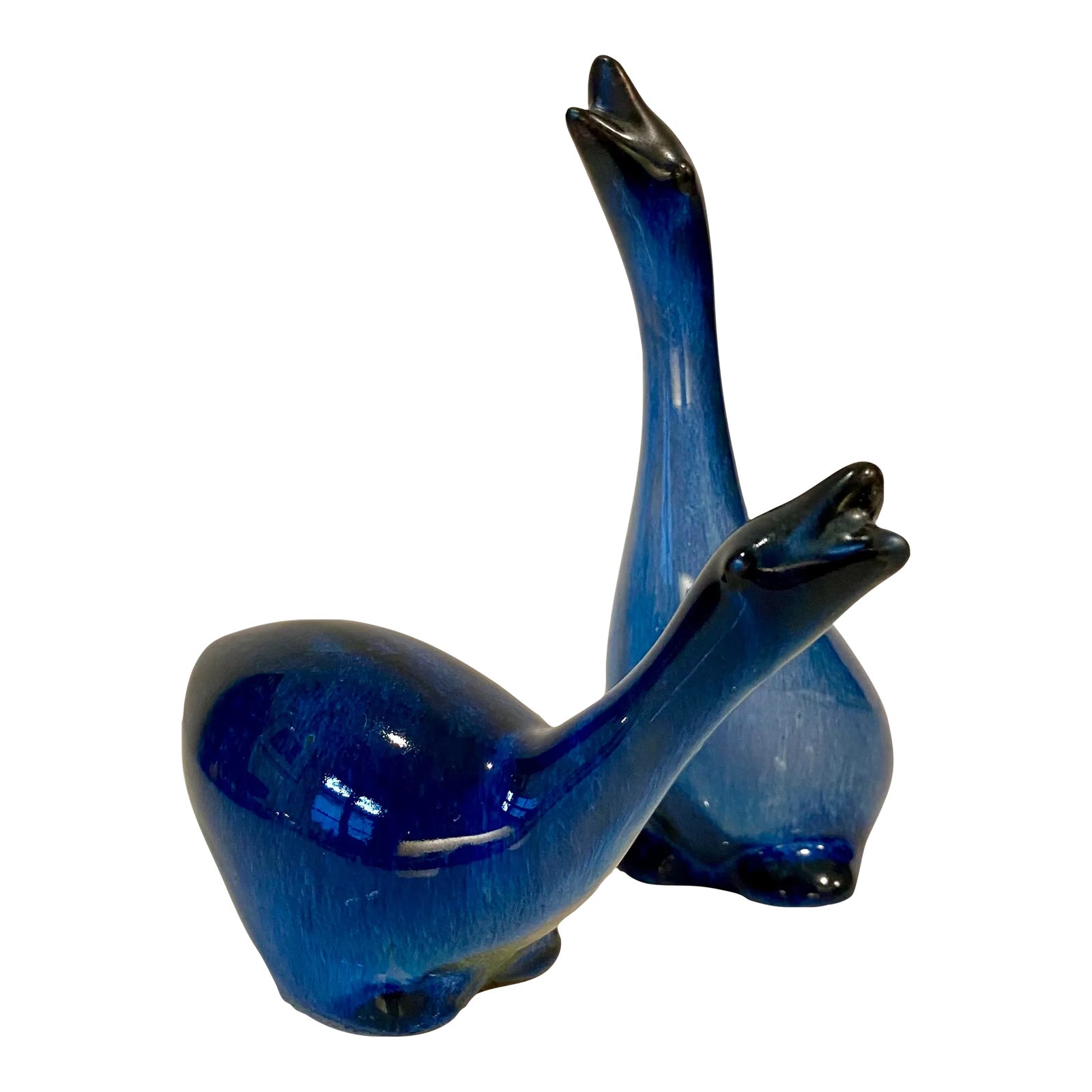 Vintage 1990s Howard Pierce Porcelain Geese - A Pair | Chairish