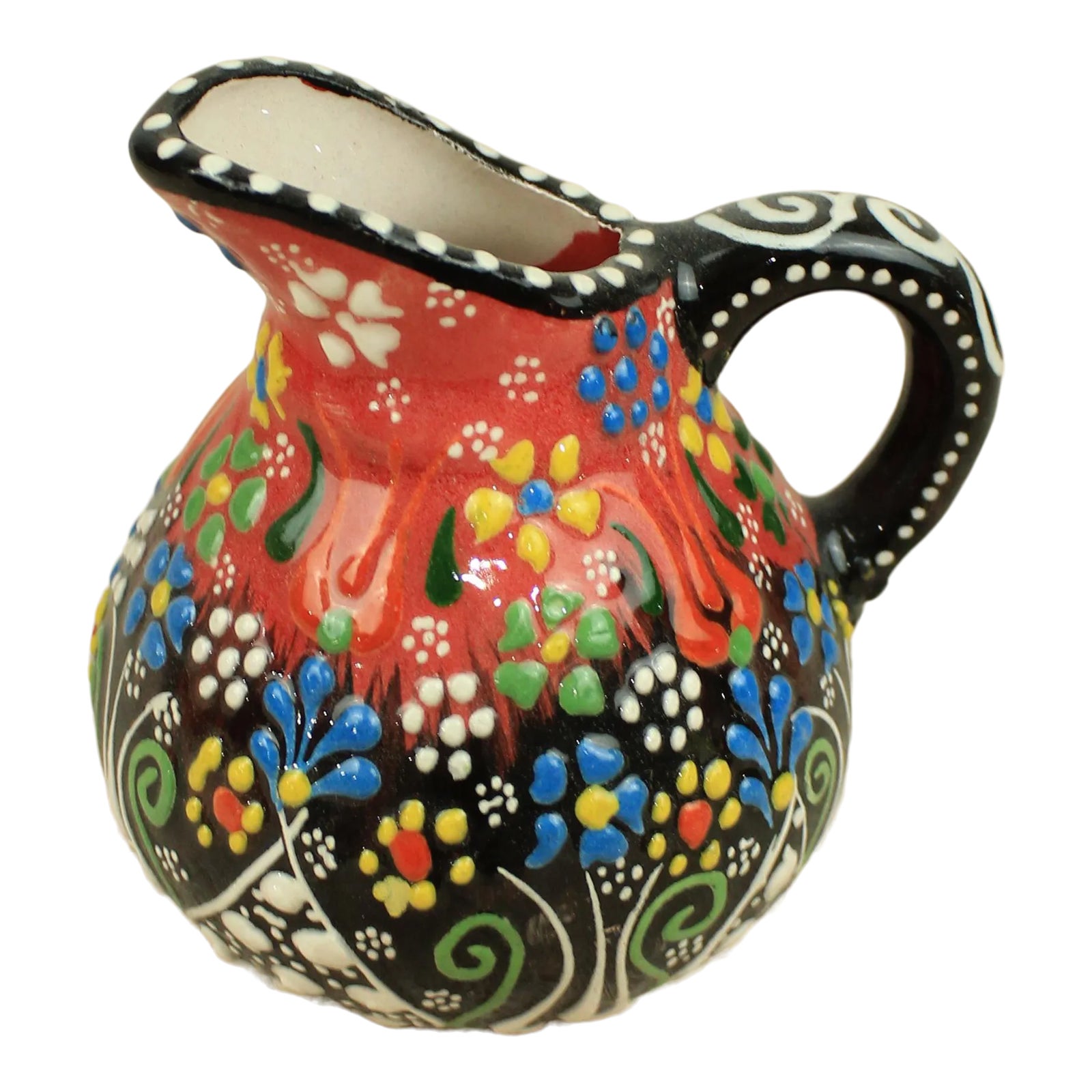 Turkish Handmade Ceramic Milk/Creamer Pot | Chairish