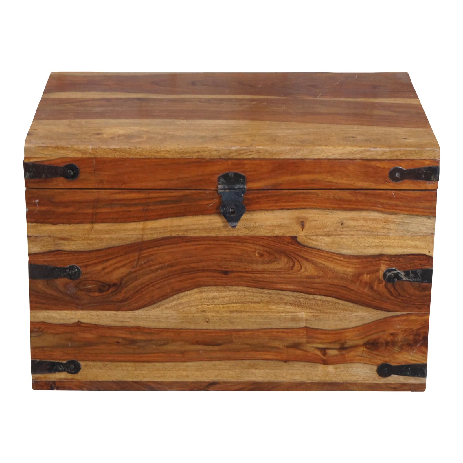 Late 20th Century Anglo Indian British Colonial Style Sheesham Blanket ...