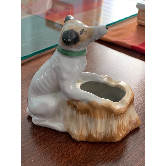 Vintage Ceramic Dog Ashtray | Chairish