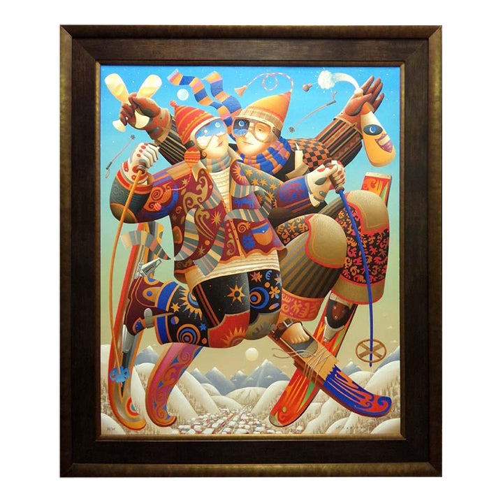 Anton Arkhipov "Freestyle" Hand Signed Custom Framed | Chairish