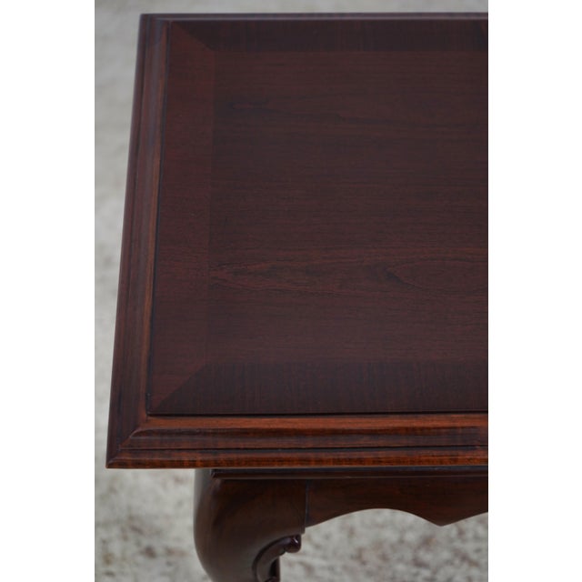 Ethan Allen Queen Anne Cherry Sofa Table | Chairish