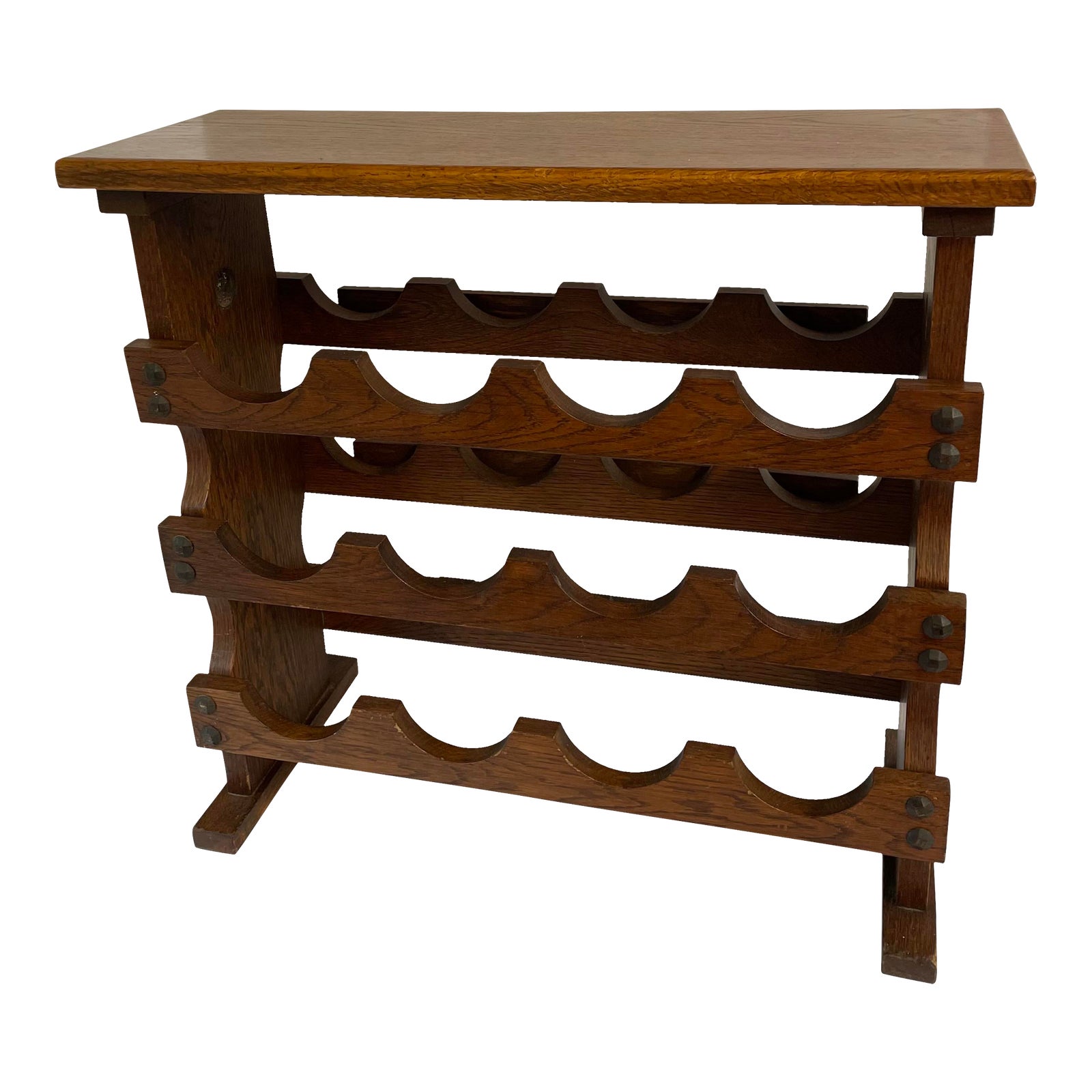 Vintage Wooden Wine Rack | Chairish