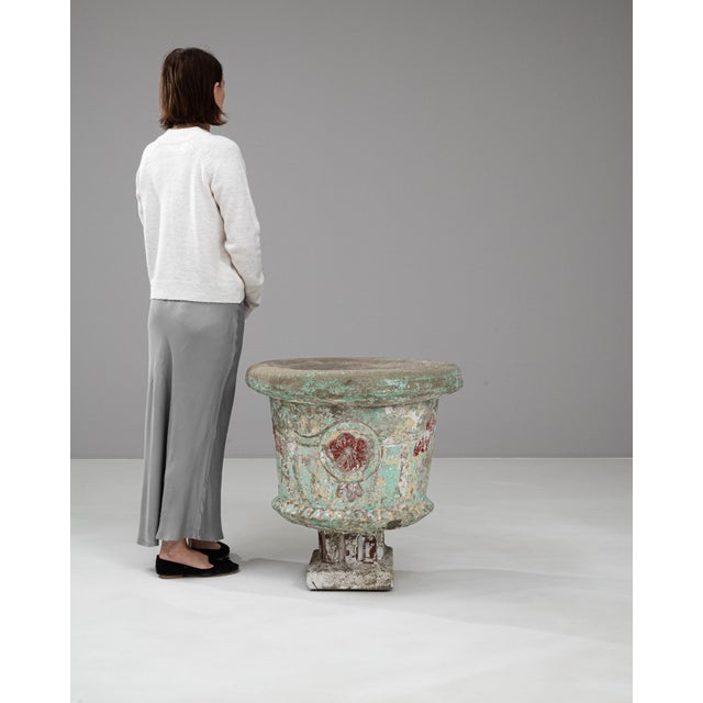 20th Century French Concrete Planter | Chairish