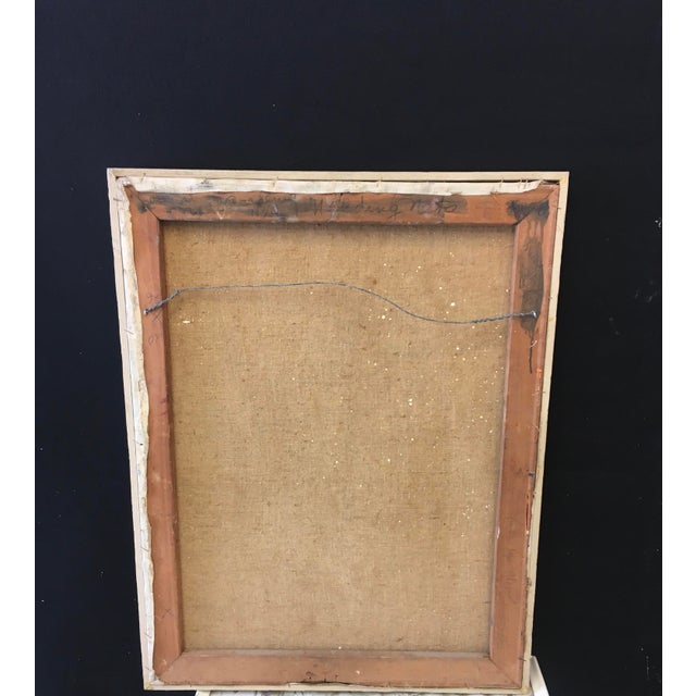 Vintage Mid Century Original Oil Painting “Mending Nets” by Rose ...