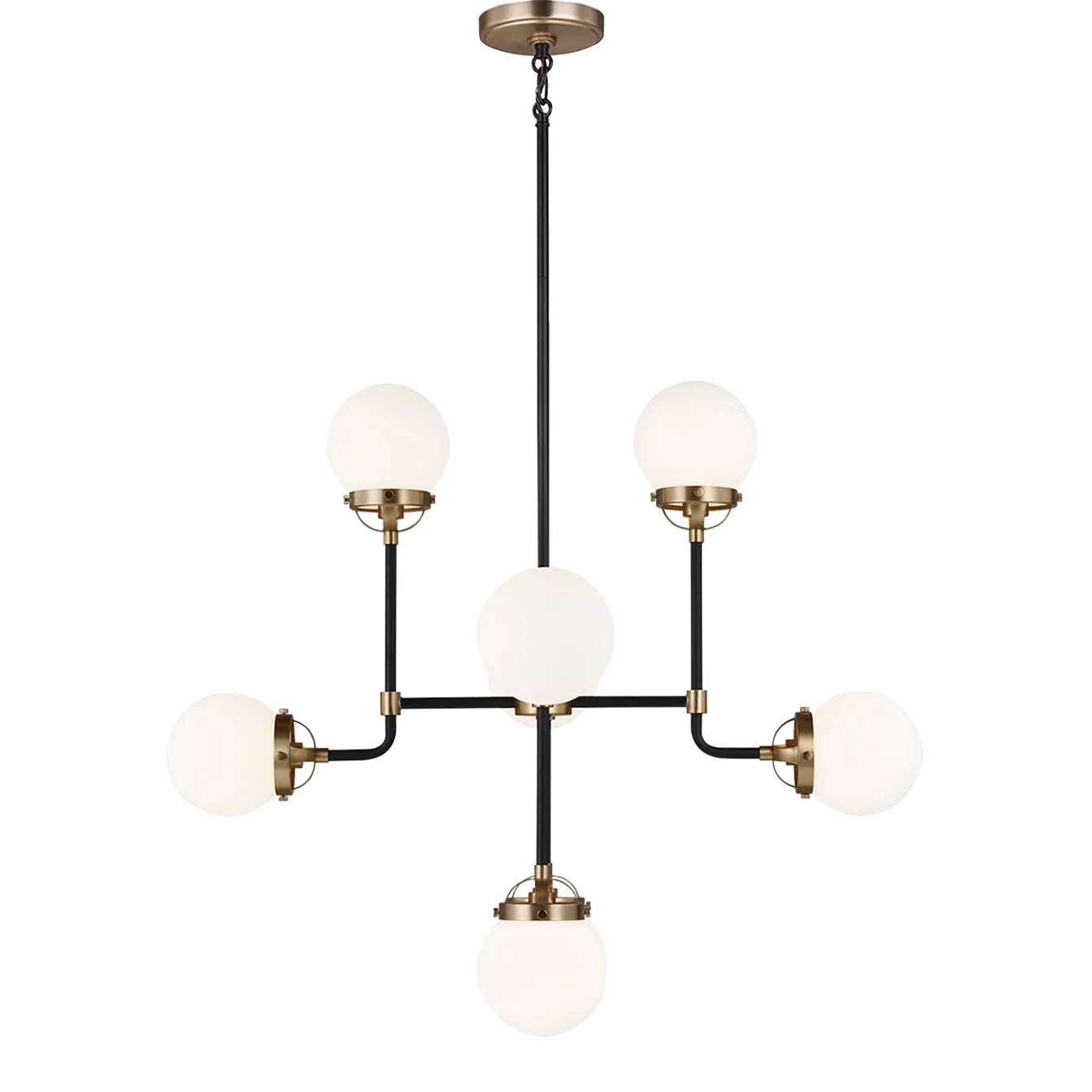 Ian Fowler By Visual Comfort Studio Cafe 8-Light Chandelier in Satin ...