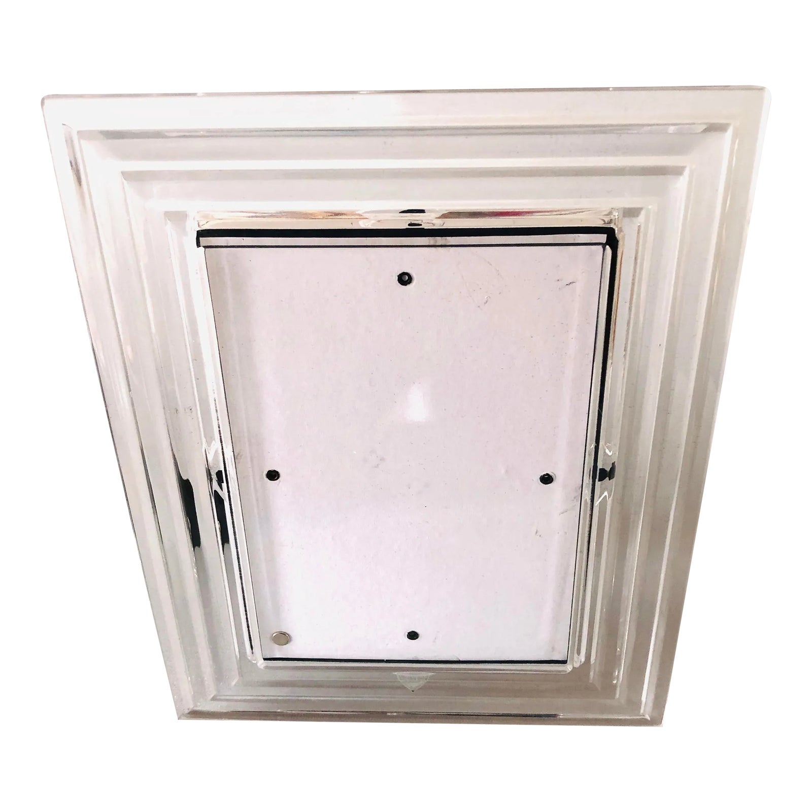 Modern Orrefors Crystal Clear Glass Picture Frame | Chairish