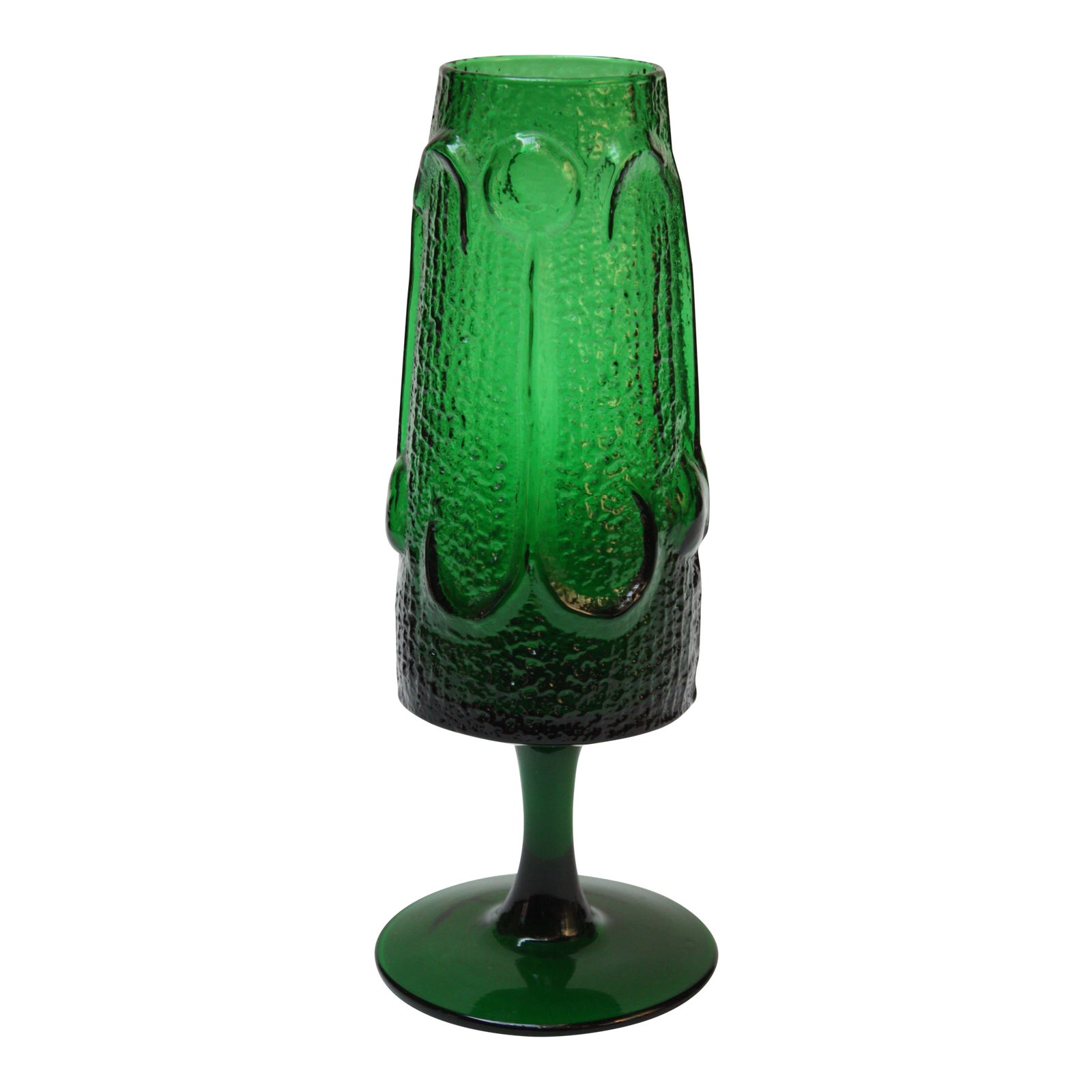 Stelvia Emerald Blown-Glass 'Antiqua' Vase designed by Wayne Husted ...
