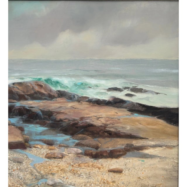 Original Fred MacNeill Cape Ann Coastal Tide Pools Waves Landscape ...