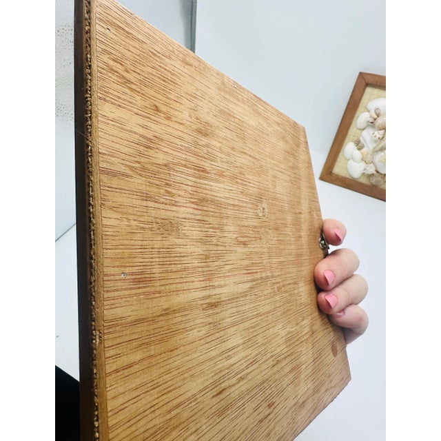 Vintage Coastal Handmade Shell Plaques, a Pair | Chairish