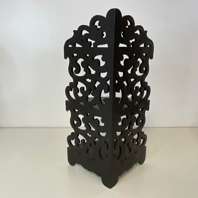 1980s Vintage Chippendale Rocco Wall Mounted Corner Shelf With ...