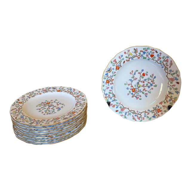 Early 20th Century Spode Shanghai Luncheon Plates- Set of 10 | Chairish