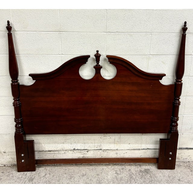 Vintage Convertible Queen or Full Size Traditional Pediment Cannonball ...