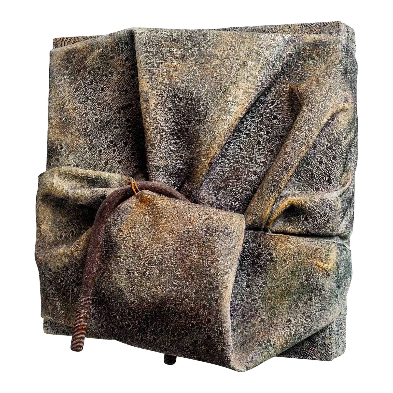 1999 Diane Cooper Mixed Media Over Wood Wall Mounted Bundle Sculpture ...