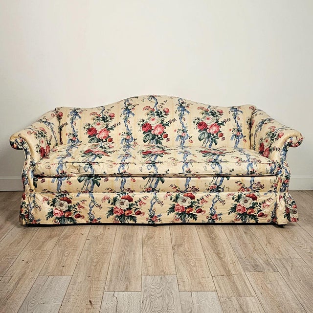 Late Victorian Camel Back Sofa | Chairish