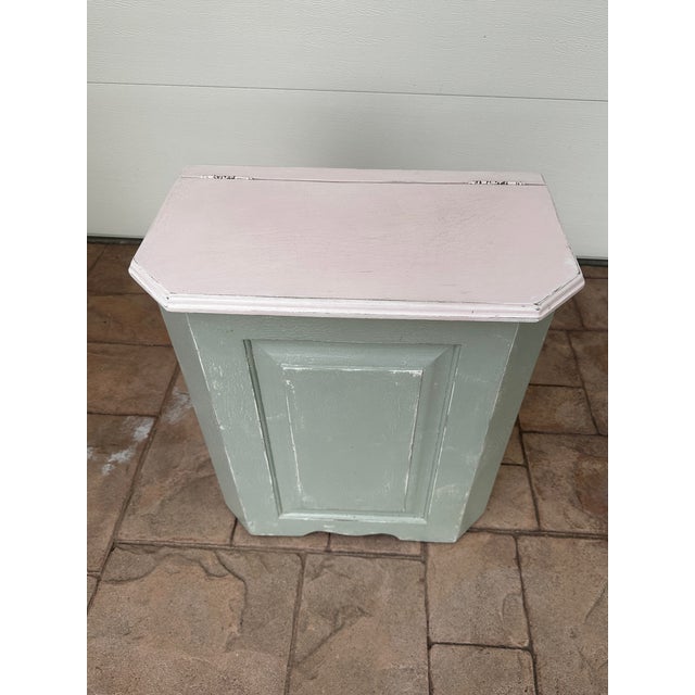Vintage Handmade Scandinavian/Farmhouse Wooden Hamper | Chairish