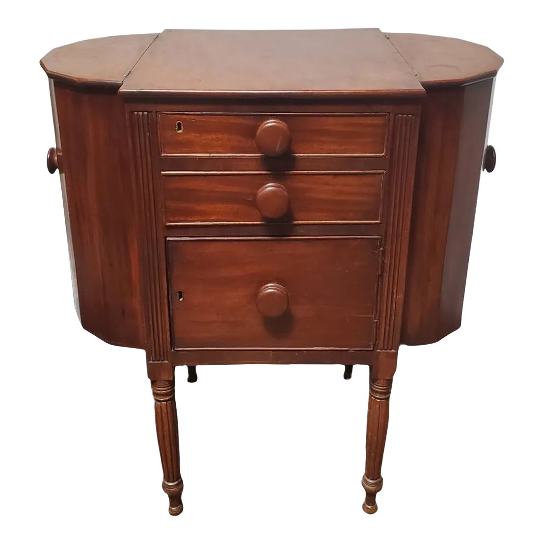 1820s Pennsylvania Martha Washington Sewing Stand | Chairish